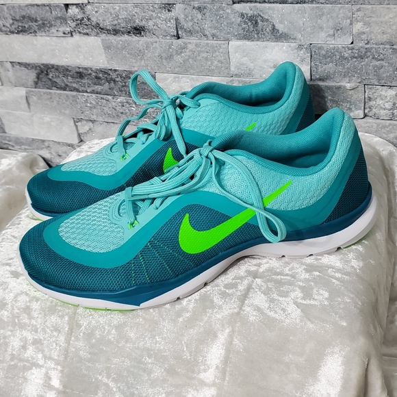 Nike | Shoes | Nike Womans Flex Trainer 6 Turquoise Green Shoes | Poshmark